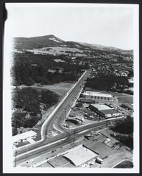Aerial view of intersection of Summerfield Road and Montgomery Drive ...
