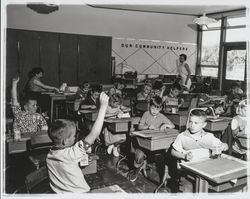Second grade class at Village School, Santa Rosa, California, 1957 ...