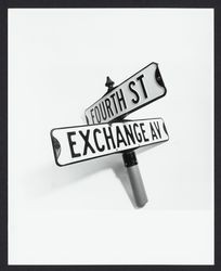 Santa Rosa street sign for Fourth St. and Exchange Ave., Santa Rosa ...