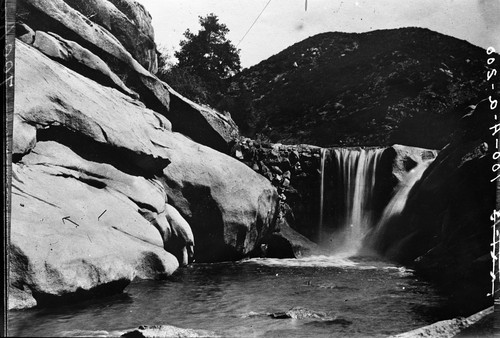 Barrett dam site and temporary dam owned by city of San Diego, Calif ...