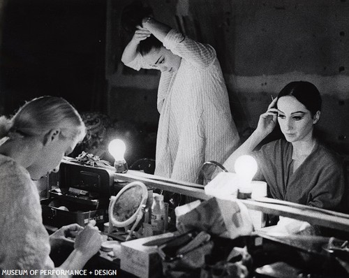 San Francisco Ballet female dancers backstage, circa 1950s-1960s ...