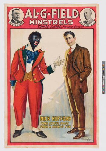 Al G. Fields minstrels ... Nick Hufford one loose page from a book of ...