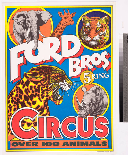 Ford Bros. 5 Ring Circus over 100 animals — Calisphere