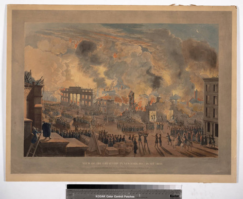 View of the great fire in New-York, Decr. 16th. & 17th. 1835 : as seen ...