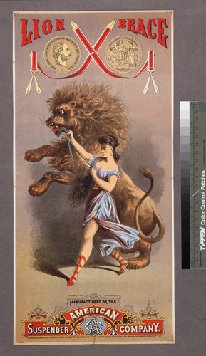Lion brace : manufactured by the American Suspender Company — Calisphere