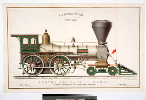 Boston Locomotive Works. Passenger engine — Calisphere