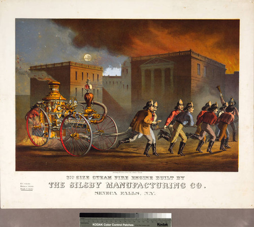 3rd.. size steam fire engine built by the Silsby Manufacturing Co ...