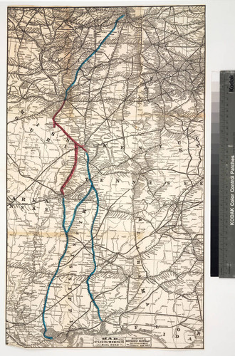 Map showing St. Louis and Memphis Rail Road — Calisphere