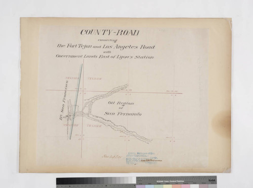 County-Road connecting the Fort Tejon and Los Angeles Road with ...