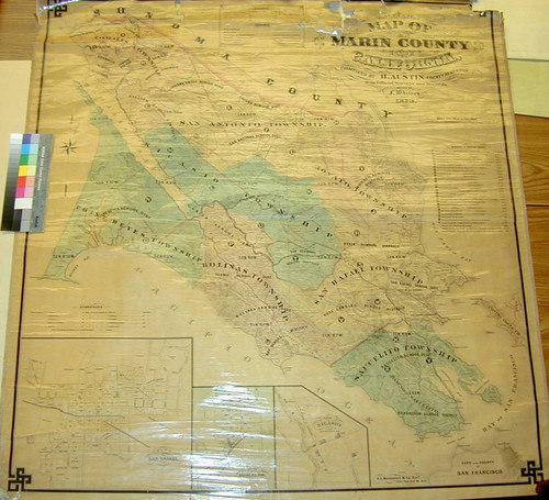 Map of Marin County California / compiled by H. Austin County Surveyor ...