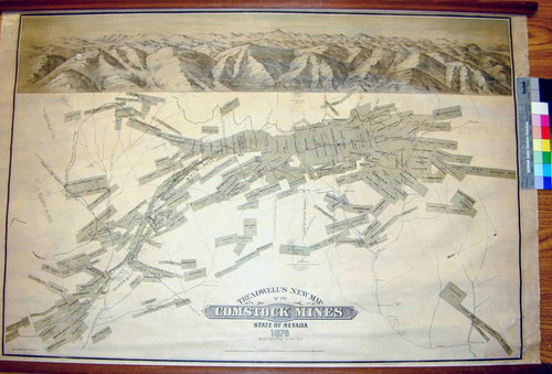 Treadwell's new map of the Comstock mines : State of Nevada, 1876 ...