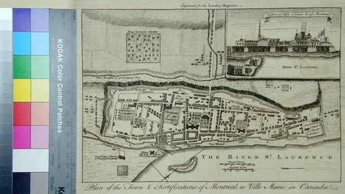 Plan of the town and fortifications of Montreal or Ville Marie in ...