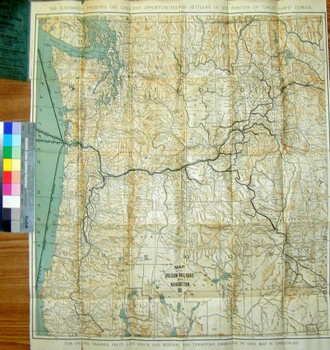 Map of the Oregon Railroad and Navigation Co — Calisphere