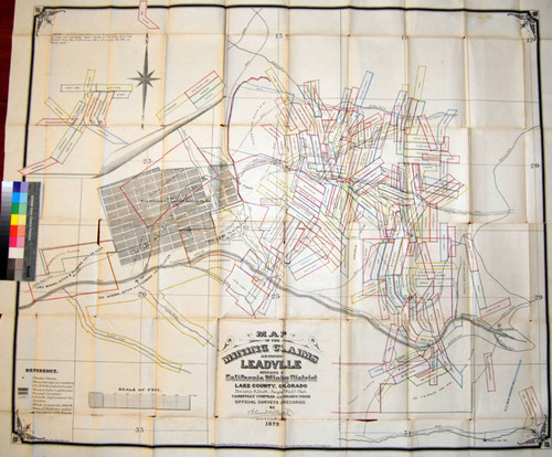 Map of the Mining Claims adjoining Leadville situate in California ...