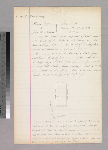 Rancho San Antonio : S65 - Felipe Lugo parcel — Calisphere