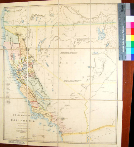 Map of the gold regions of California : compiled from original surveys ...