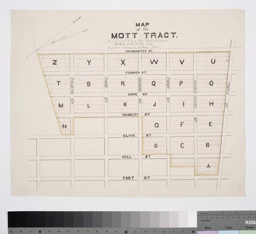 Map of the Mott Tract — Calisphere
