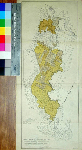 Map of Colusa basin and upper Yolo basin : showing Sacramento River ...