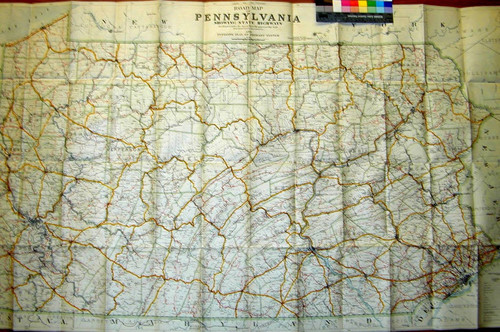 Road map of Pennsylvania : showing state highways as adopted under the ...