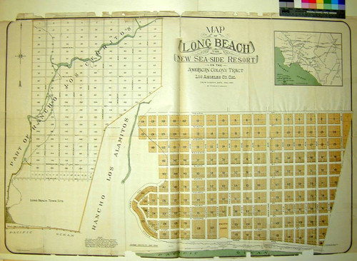 Map of Long Beach : the new sea-side resort on the American Colony ...