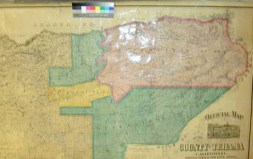 Official map of the County of Tehama California : carefully compiled ...