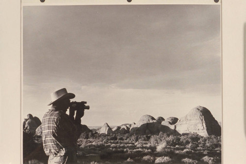 F. E. Masland photographs the domes en route to Hawkeye Arch — Calisphere