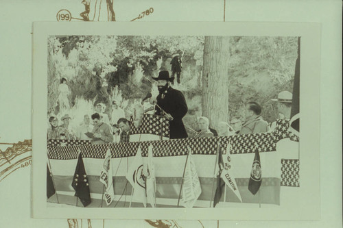 Martin Litton in the role of Powell at the Centennial ceremony at the ...