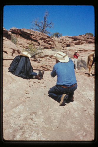 Masland leads cine[?], Belknap, Eiseman photograph him — Calisphere