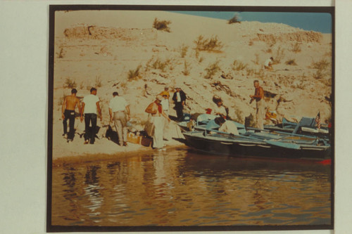 Loading the boats for the last day of running in the Grand Canyon ...