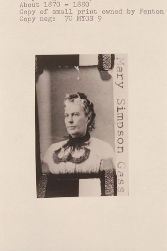 Mary Virginia Simpson Gass — Calisphere