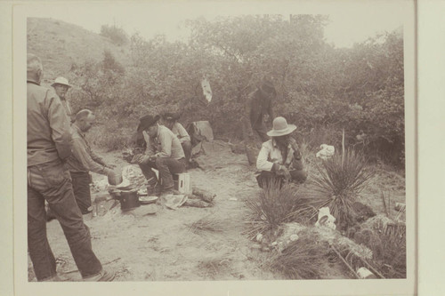 Camp in middle fork of 73.6. Archeyes Masland; Dock Marston; Bill ...