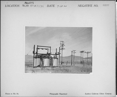 Monolith Substation — Calisphere