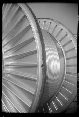 Laguna-Bell Transmission Line - Spools of conductor — Calisphere