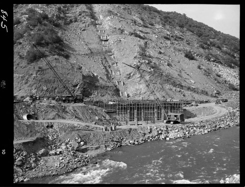 Big Creek - Mammoth Pool - General view of powerhouse from east side of ...