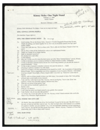 One Night Stand script with stage and tech cues — Calisphere