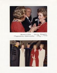 Margaret Brock with Nancy Reagan — Calisphere
