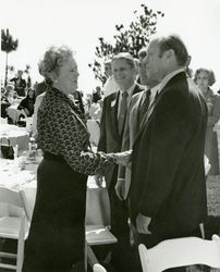 Gerald Ford speaking with a woman — Calisphere