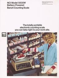 NCI Model 5835W Battery-Powered Bench Counting Scale — Calisphere