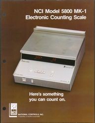 NCI Model 5800 MK-1 Electronic Counting Scale — Calisphere