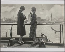 Young women on a ferry, San Francisco Bay, California, 1920s — Calisphere