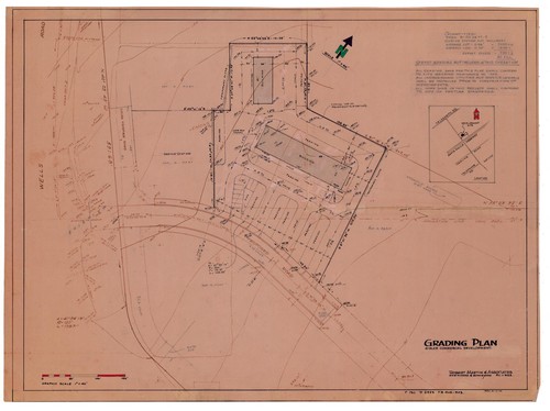 Grading Plan Map for Gisler Commercial Development Site, Rancho Santa ...