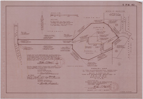 Parcel Map of Northwest Quarter of Section 17, Rancho Simi — Calisphere