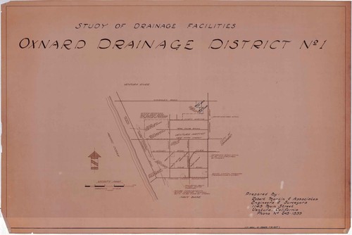 Vicinity Map for Study of Drainage Facilities, Oxnard Drainage District ...