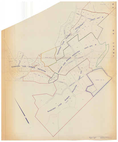 Plat Map for Rancho Las Posas Estates Units No. 1, 2, 3 and 4 — Calisphere