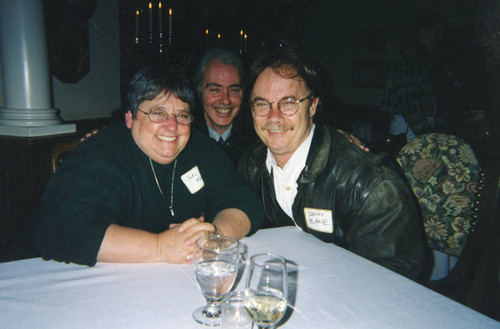 L to R: Judy Abdo, unidentified man and Dennis Zane — Calisphere