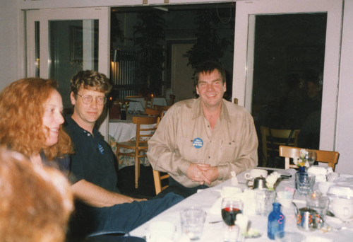 L to R: Melissa Sweeney, Gary Squier and Russell Barnard at a ...