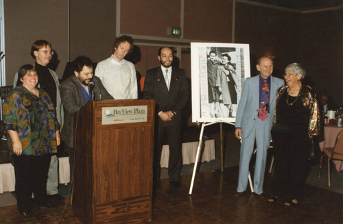 Judy Abdo and others at the anniversary celebration of Herman and ...
