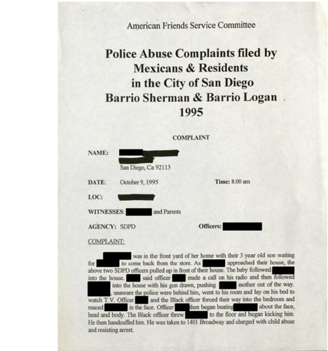Anonymized complaint file (box 27, folder 53) — Calisphere