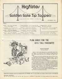 Golden Gate Tip Toppers newsletter — Calisphere