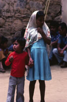Oaxaca, children holding hands, 1982 or 1985 — Calisphere